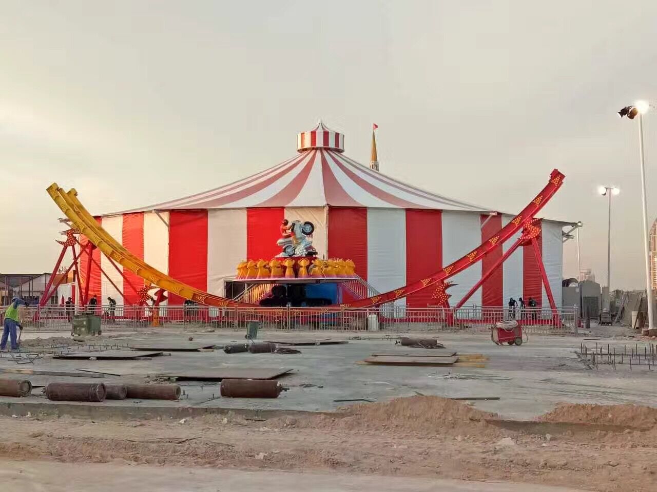 Tensile Membrane Structure for Amusement Park & Circus in Doha, Qatar ...